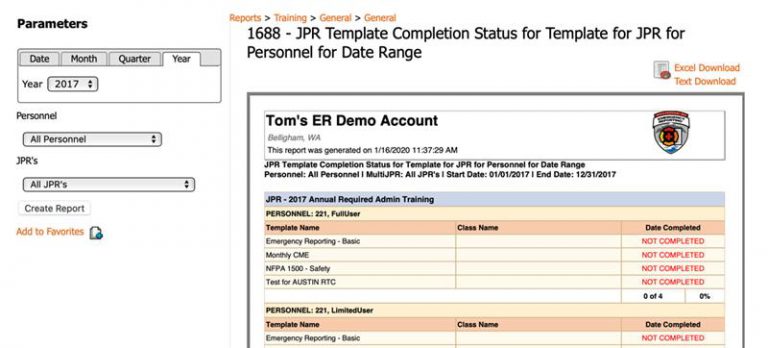 How to Build NFPA 1401 Compliant Training Records - Emergency Reporting