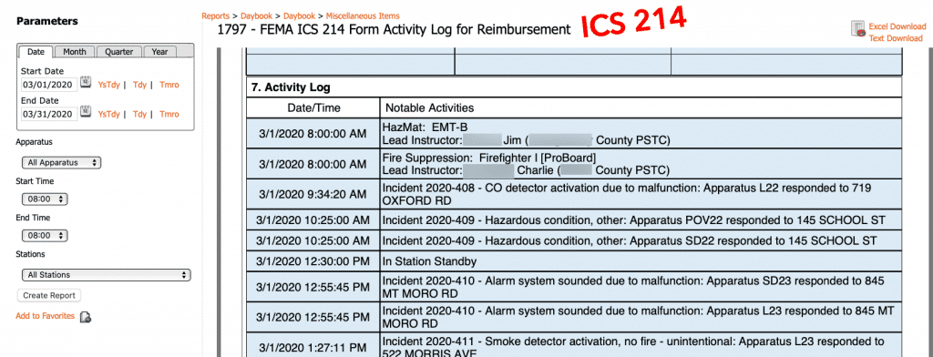 Ics 214 Form Fillable Excel Printable Forms Free Online